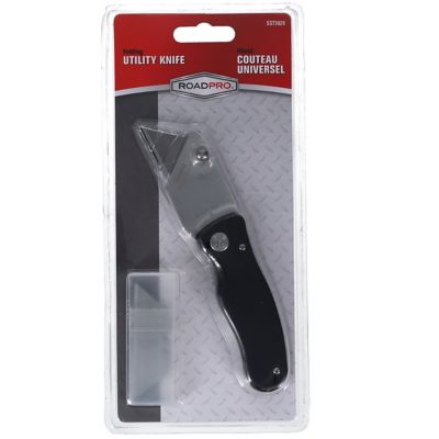 RoadPro Folding Utility Knife with 5 Pak of Blades, SST3929 at Tractor ...