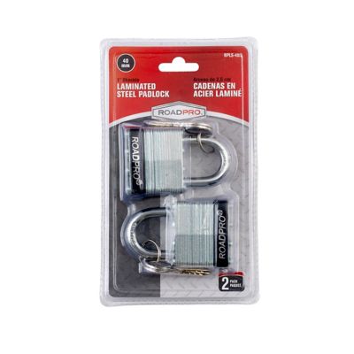 RoadPro Padlock/2Pk 1.5 .In Steel Lam Key Alike at Tractor Supply Co.