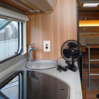 RoadPro 12 Volt Truck Fan Clip-On Or Dash Mount Oscillating Portable ...