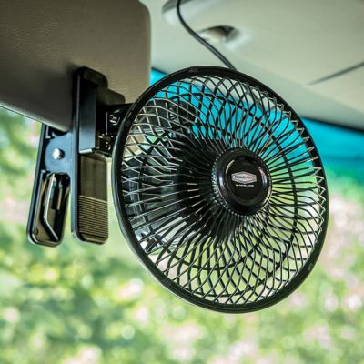 RoadPro 12 Volt Truck Fan Clip-On Or Dash Mount Oscillating Portable ...