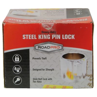 RoadPro King Pin Lock Steel Antififth Wheel Hitch Lock and 2 Keys at ...