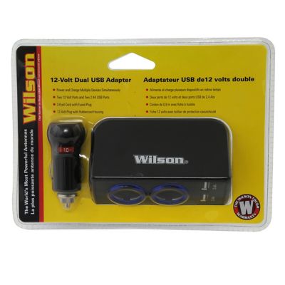 Wilson Antennas Dual 12 Volt Usb Adapter with 3 ft. Cord - Dc Car ...