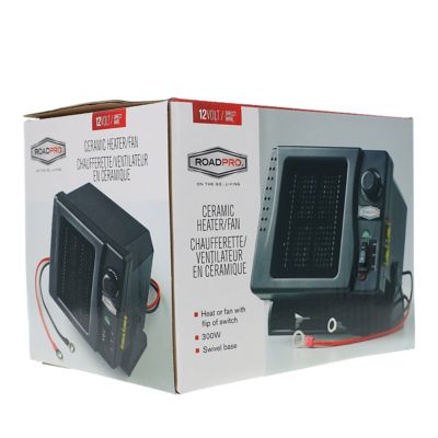 RoadPro 6.2 in. Indoor/Outdoor 12V Ceramic Truck Cab Heater and Fan ...