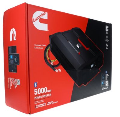 Cummins 5,000W Power Inverter, 12V to 110V, 4 AC Outlets, 2 USB Ports ...