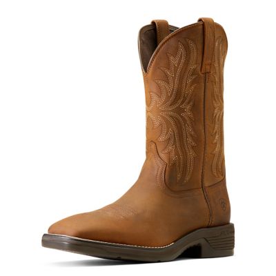 Ariat Men's Ridgeback Western Boots, 9.5 D,Oily Distressed Tan at ...
