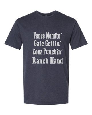 The Whole Herd Ranch Hand Kid's Toddler T-Shirt, 6X,Heather Navy at ...