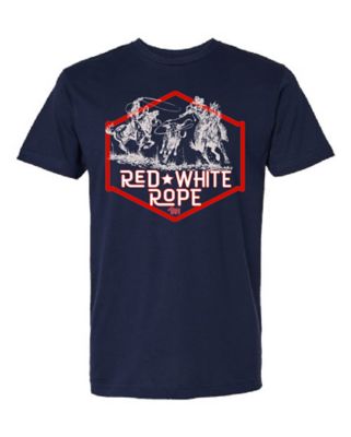 The Whole Herd Red White & Rope Men's Graphic T-Shirt, XL,Navy at ...