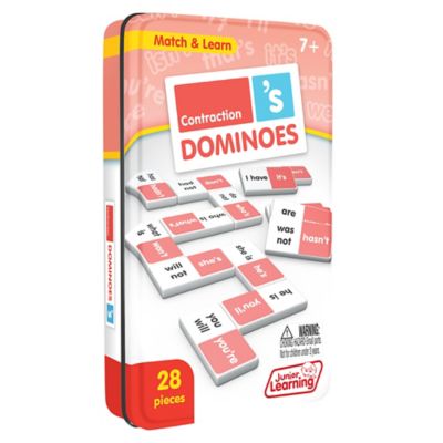 Junior Learning Contraction Dominoes Langauge Arts at Tractor Supply Co
