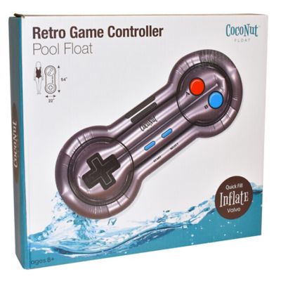 Coconut Float Retro Game Controller Pool Float - 54" x 22", Inflatable ...
