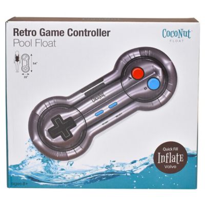 Coconut Float Retro Game Controller Pool Float - 54" x 22", Inflatable ...