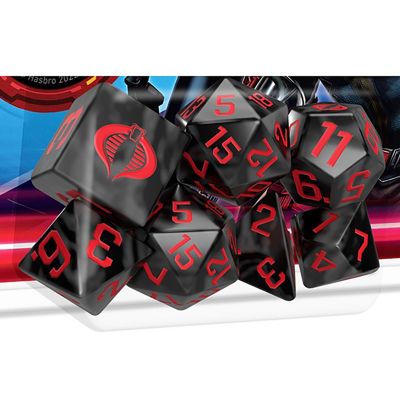 Renegade Game Studios G.I. Joe Roleplaying Game: Cobra Dice Set - 8 pc ...