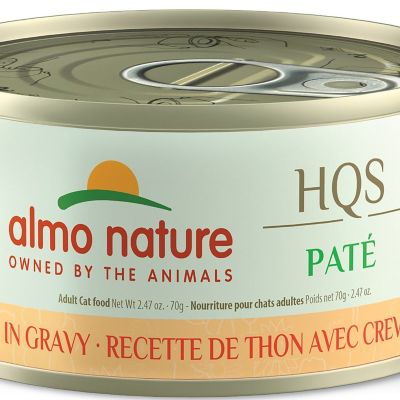 Almo Nature HQS Pate Cat 24 Pack: Tuna Recipe with Shrimp In Gravy at ...