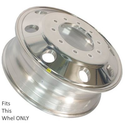 Ford OEM 10 Lug Chrome Front Center Cap/Hubcap for Ford F-450, F-550, F ...
