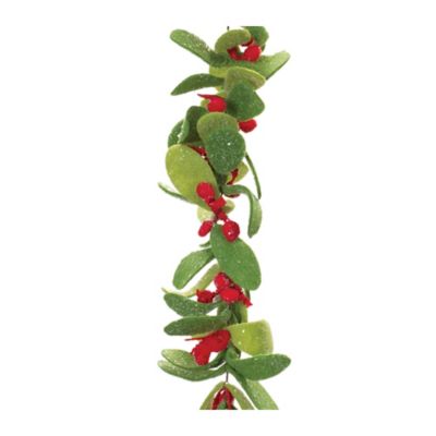 Melrose International Fabric Mistletoe String Garland (Set of 2) at ...