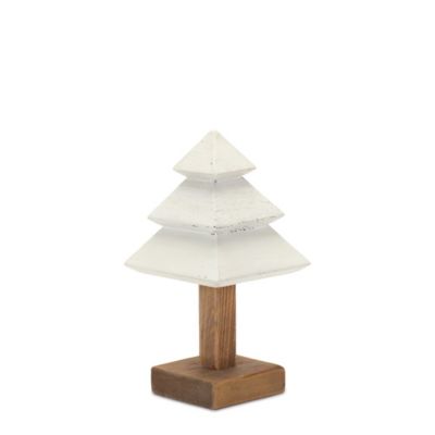Melrose International Tiered Wood Pine Tree (Set of 3) at Tractor ...