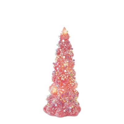 Melrose International LED Tree with Rainbow Pearl Ornaments (Set of 3 ...
