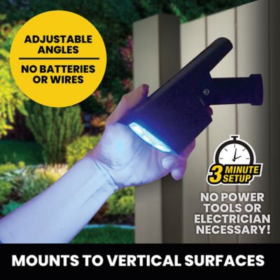 Bell & Howell 44-Lumen Solar-Powered Bionic Color Burst Black 4 LED ...