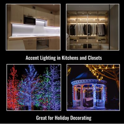 Bell & Howell 50 ft. Solar-Powered Indoor/Outdoor Color Changing Rope ...