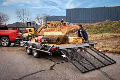 Karavan 6.8 ft. x 15 ft. Tandem Axle Utility Trailer, 5,500 lb. Max ...