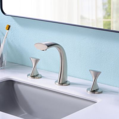 Ultra Faucets Twist 8 in. Widespread 2-Handle Bathroom Faucet with ...