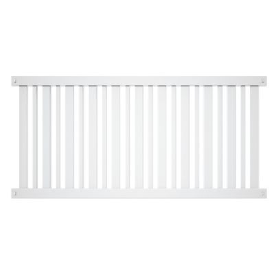 Outdoor Essentials 4 ft. x 8 ft. Lafayette Spaced Picket Fence Panel at ...