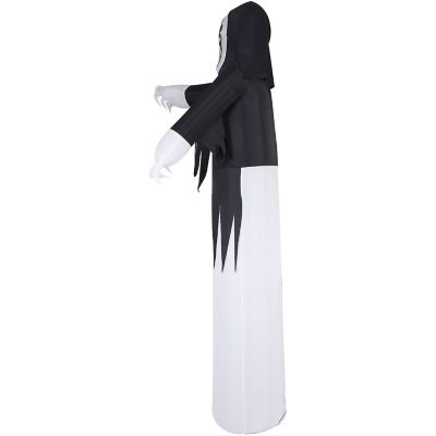 Haunted Hill Farm 12 ft. Tall Pre-lit Inflatable Grim Reaper at Tractor ...