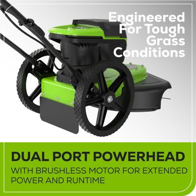 Greenworks 22 in. 60V Cordless Brushless Battery Walk-Behind Wheeled ...