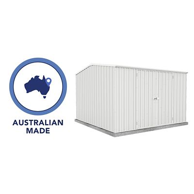 ABSCO Premier 10 ft. x 10 ft. Metal Storage Shed - Surfmist at Tractor ...