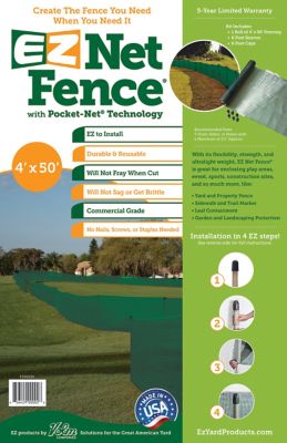 EZ Products 50 ft. x 4 ft. Pocket Net Fence, Green at Tractor Supply Co.