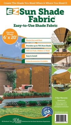 EZ Products Sun Shade Fabric, 6 X 20 ft., Harvest Wheat at Tractor ...