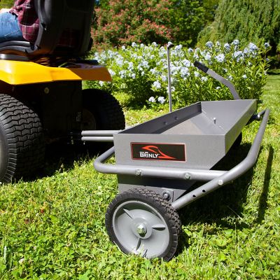 Brinly Tow-Behind 40 in. Combination Aerator Spreader with 3D ...