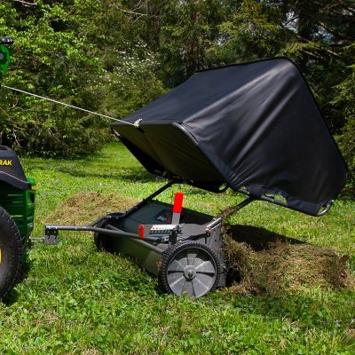 Brinly 42 in. Lawn Sweeper for Lawn Tractors and Zero-Turn Mowers at ...