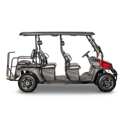 Bighorn 6-Seater Explorer 400 4x4 Limo Golf Cart/UTV, Red at Tractor ...