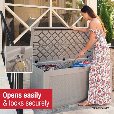 Rubbermaid 134 gal. XL Resin Outdoor Deck Storage Box at Tractor Supply Co.
