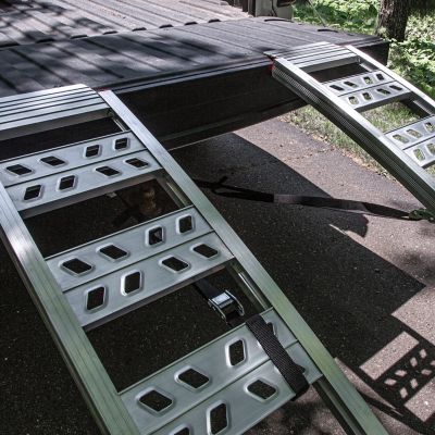 Yutrax 1,500 lb. Capacity 90 in. Arched Ramps, High-Strength Extruded ...