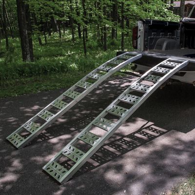 Yutrax 1,500 lb. Capacity 90 in. Arched Ramps, High-Strength Extruded ...