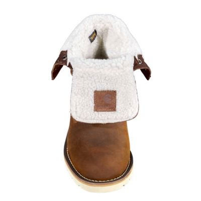 Carhartt Women's Fold-Down Waterproof Insulated Winter Wedge Boots, 8 ...