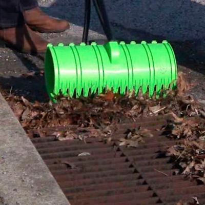 Amazing Rake 17 in. 3-in-1 Ergonomic Pickup Rake with Telescope Steel ...