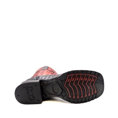 Ferrini Men's Print Caiman Stampede Rubber Sole Boots