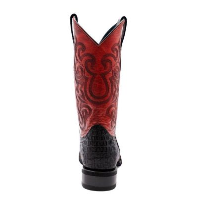Ferrini Men's Print Caiman Stampede Rubber Sole Boots