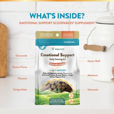 NaturVet Scoopables Emotional Support Daily Calming Aid Supplement