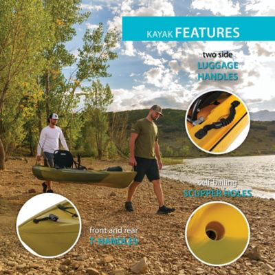 Lifetime 10 ft. 3 in. Tamarack Pro Sit-on-Top Fishing Kayak, Safari ...