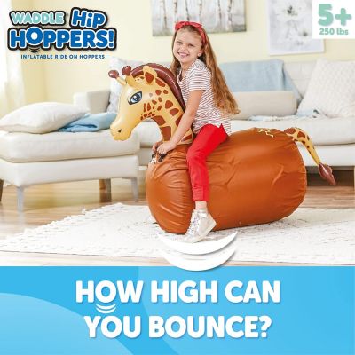 Waddle Large Inflatable Bouncy Hopper - Ride On, Indoor, Outdoor Toys ...
