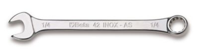 Beta Tools 42 INOX AS 12-Point 15 Deg. Offset Combination Wrench, Stainless Steel, SAE 15/16 in ...