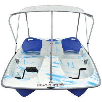 Sun Dolphin Sun Slider 5-Seat Pedal Boat with Canopy, Blue Swirl at ...