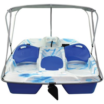 Sun Dolphin Sun Slider 5-Seat Pedal Boat with Canopy, Blue Swirl at ...