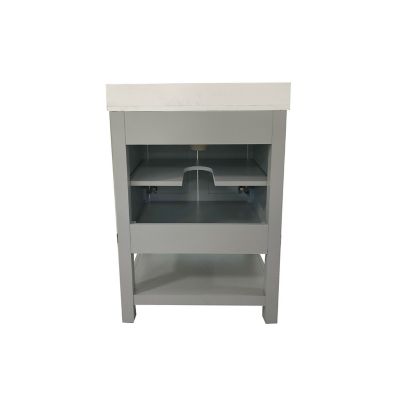 Flash Furniture Bathroom Vanity with Undermount Sink and Open Storage Shelf