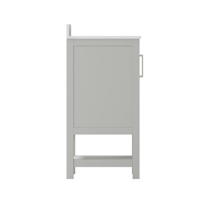 Flash Furniture Bathroom Vanity with Undermount Sink and Open Storage Shelf