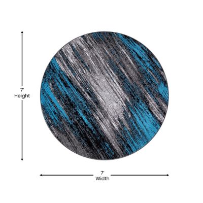 Flash Furniture Rylan Collection Abstract Pattern Area Rug - Olefin Rug ...