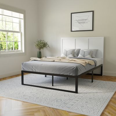 Flash Furniture Oliver Paneled Wooden Adjustable Headboard for ...